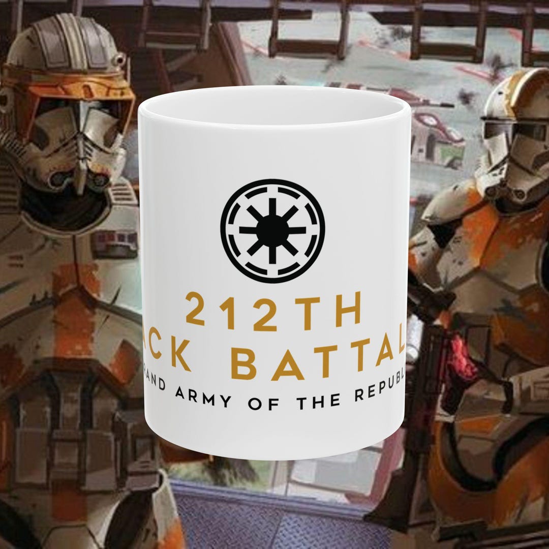 212th Attack Battalion Logo Mug | Clone Wars Armor Division Mug | Star Wars Mug - Etsy
