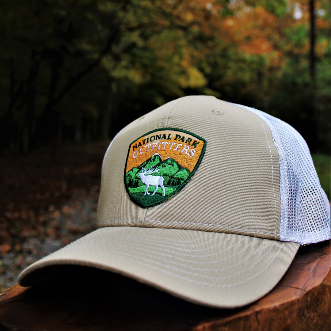 National Park Outfitters Vintage NPO Patch Hat – Beige & White - Etsy