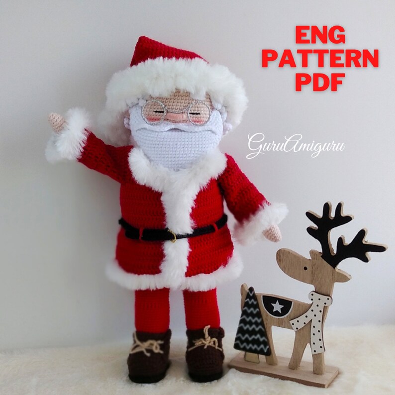 Santa Claus Crochet Pattern Crochet PATTERN PDF in English - Etsy