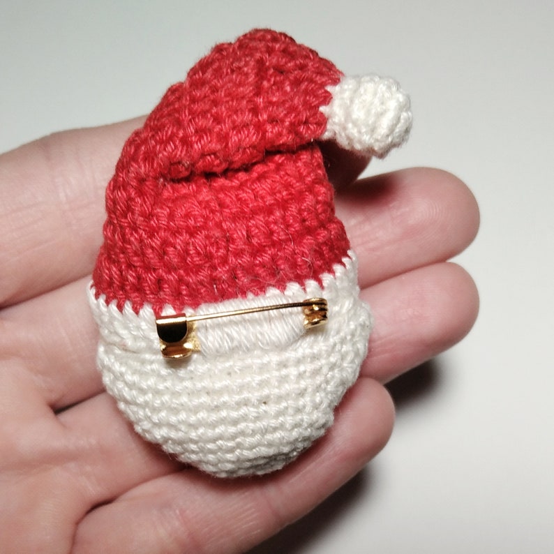 Santa Crochet Pattern Crochet PATTERN Christmas Brooch - Etsy Australia