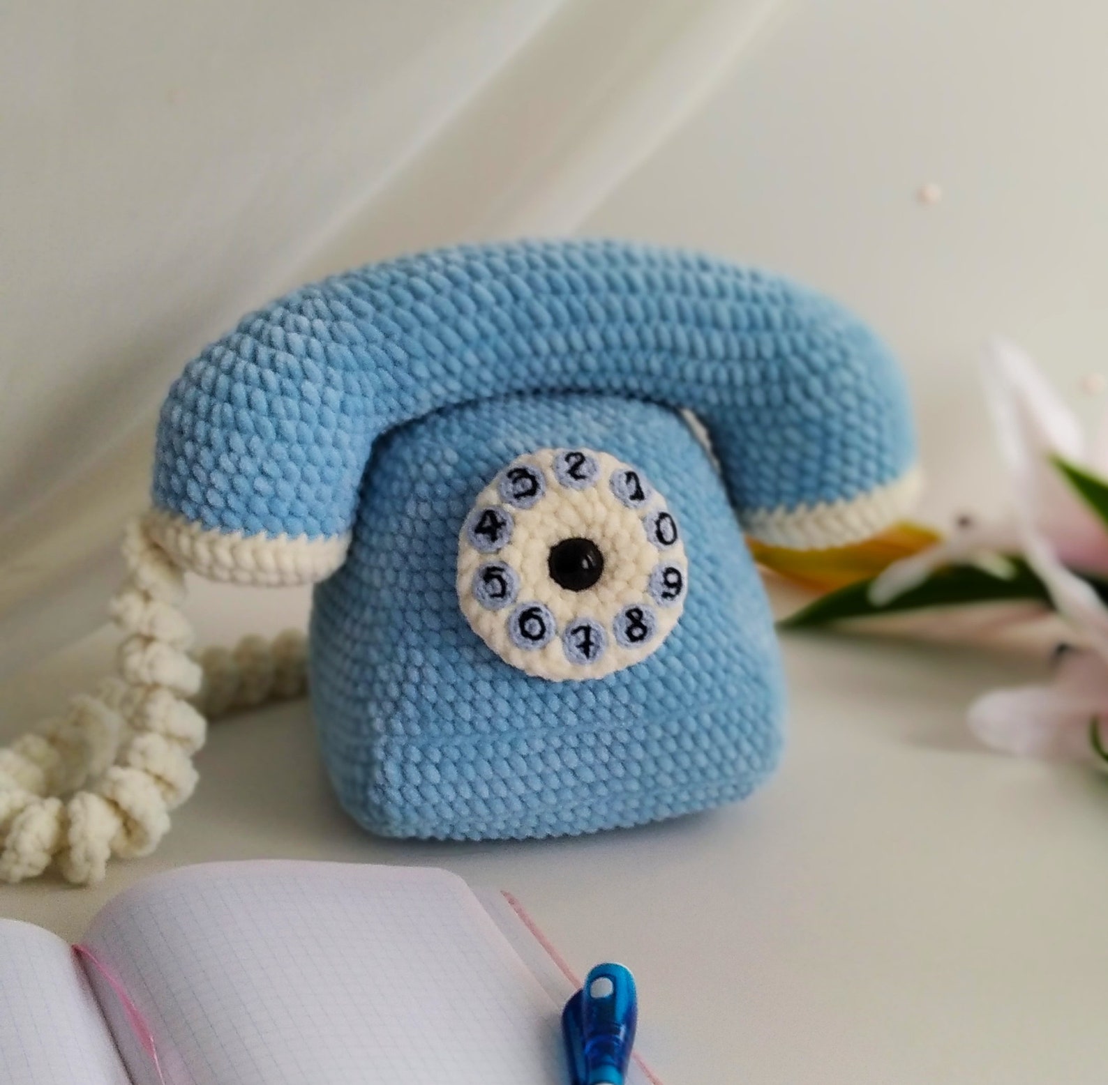 Retro Telephone Crochet Pattern, Amigurumi Telephone Crochet Pattern ...