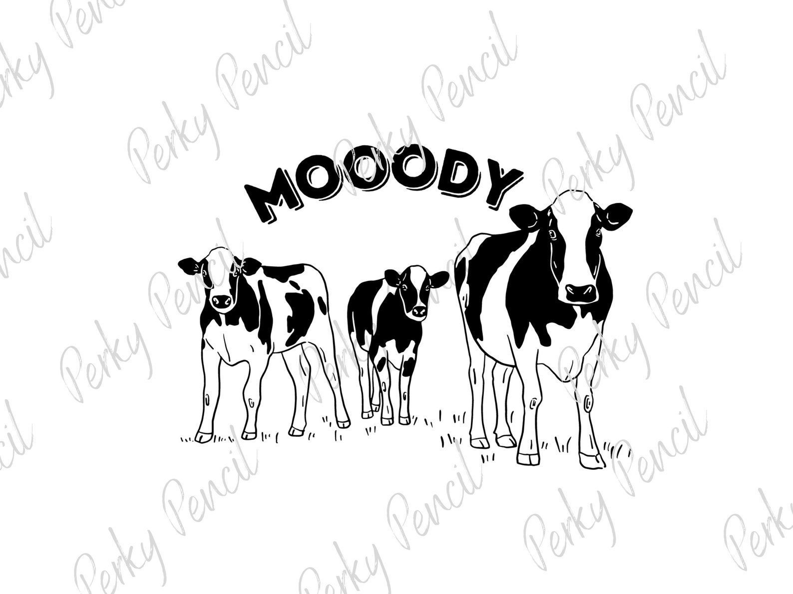 Sassy Cows PNG, 2 Versions PNG, Farm PNG, Moody Cow Sublimation, Moo ...