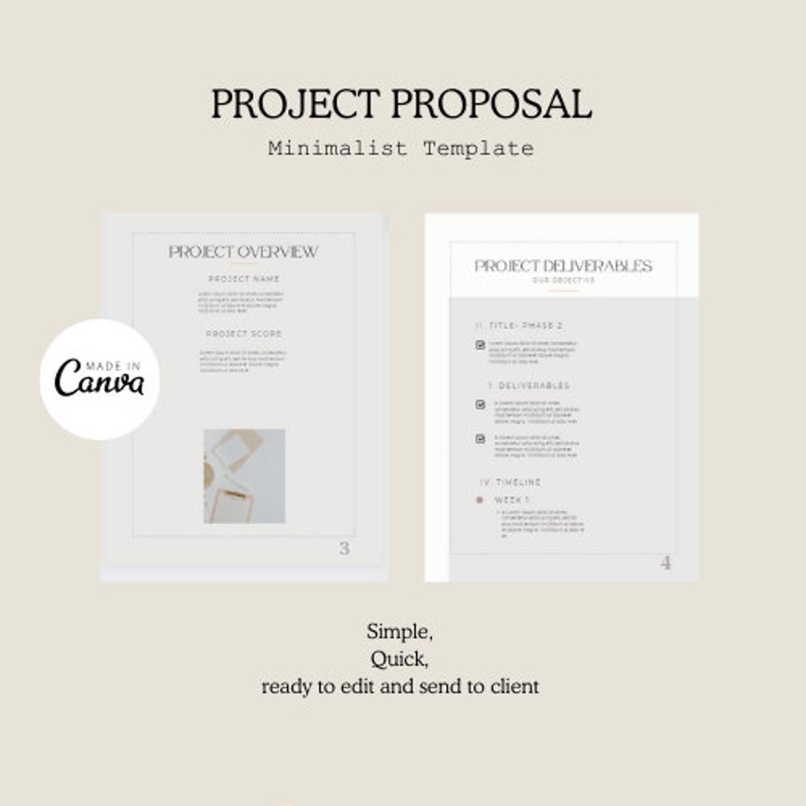 Business Proposal Template Instant Download PDF for Designers, Digital ...