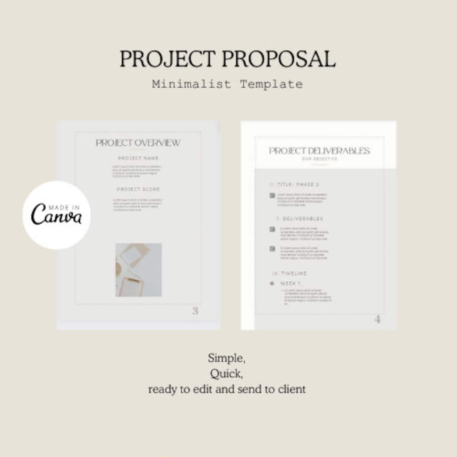 Business Proposal Template Instant Download PDF for Designers, Digital ...