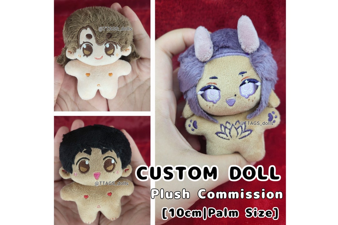 Custom 10cm Cotton Doll Commission Any Character Into a Palm Size Plush ...