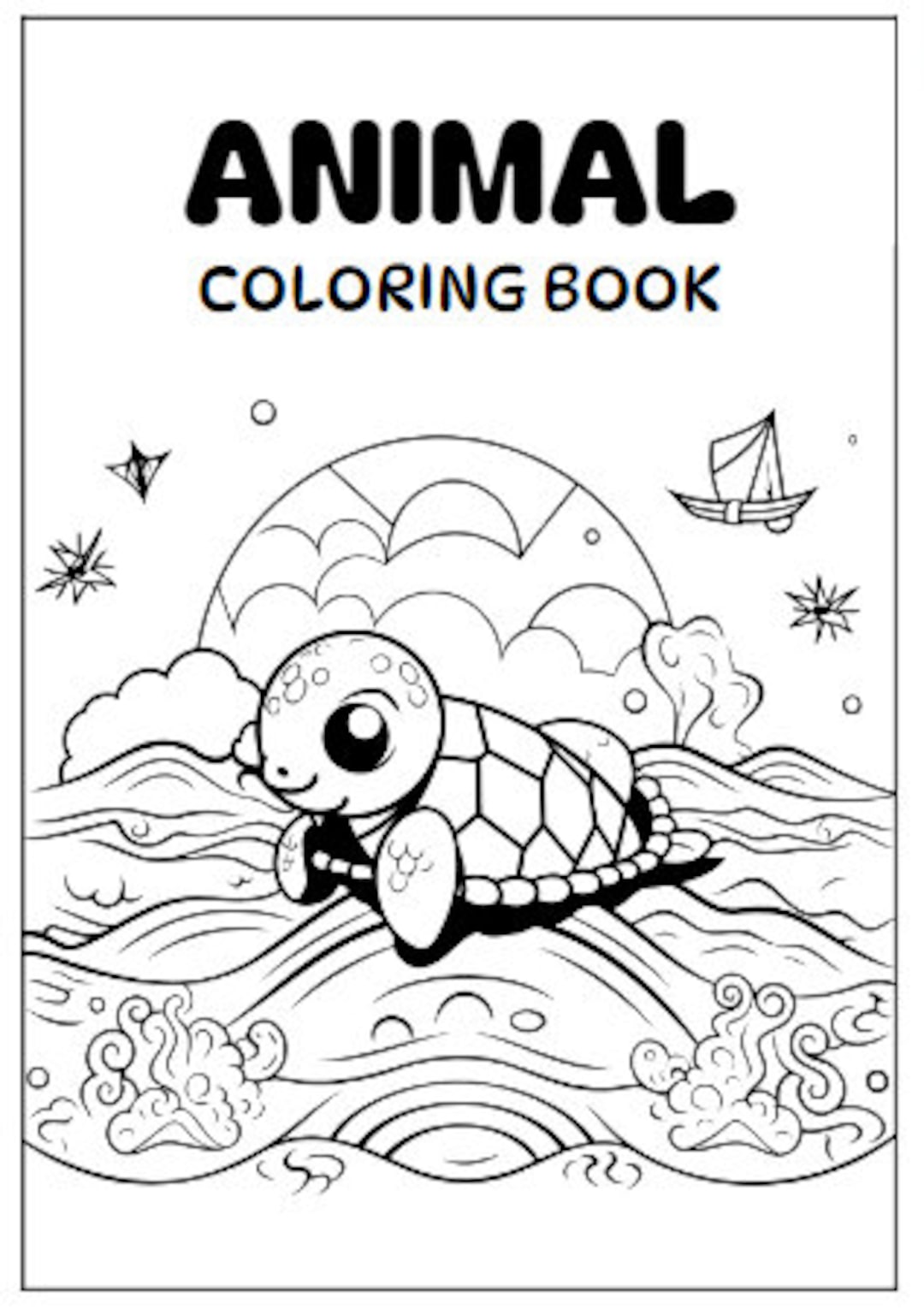 Animal Coloring Book for Kids - Etsy