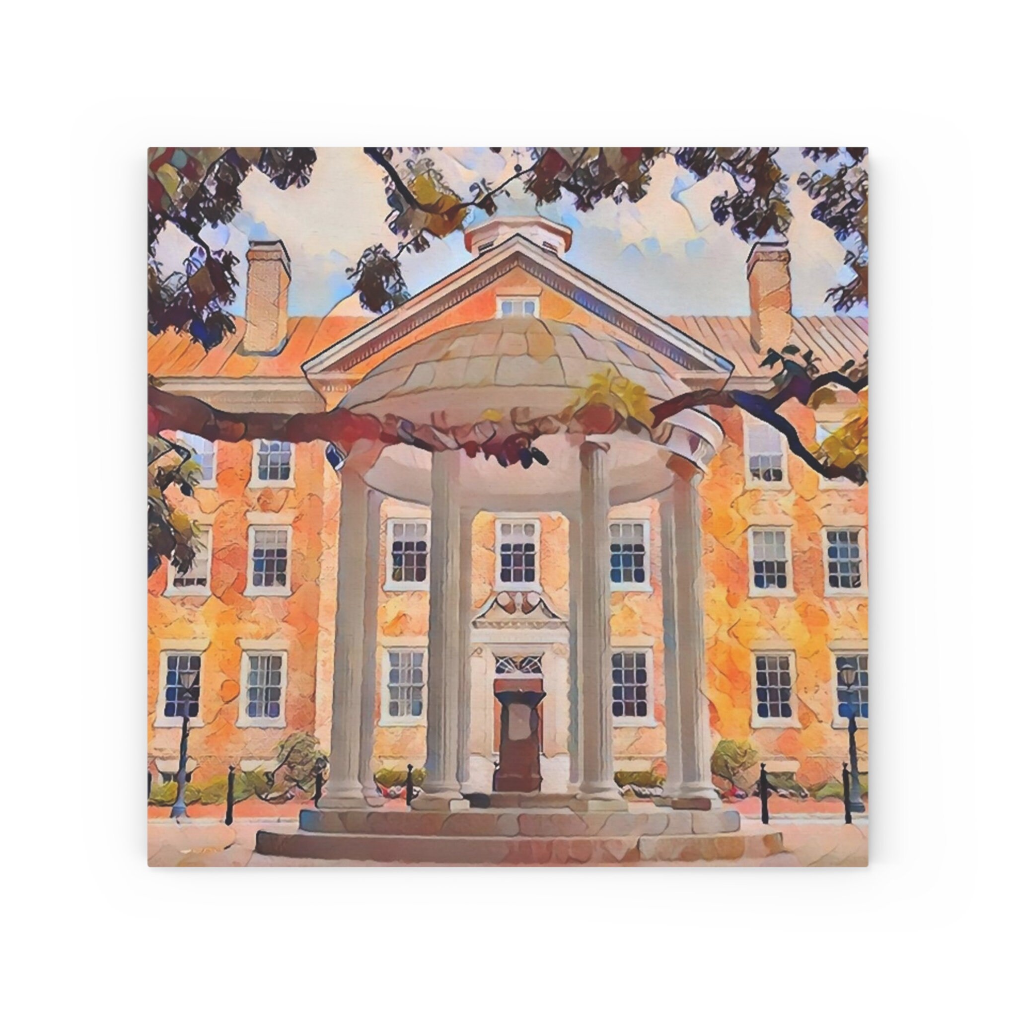 UNC Chapel Hill Tar Heels Old Well Wood Canvas - Etsy