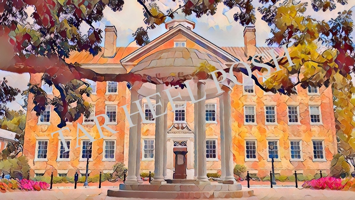 UNC Chapel Hill | Watercolor Campus | Digital Print Download | Carolina ...