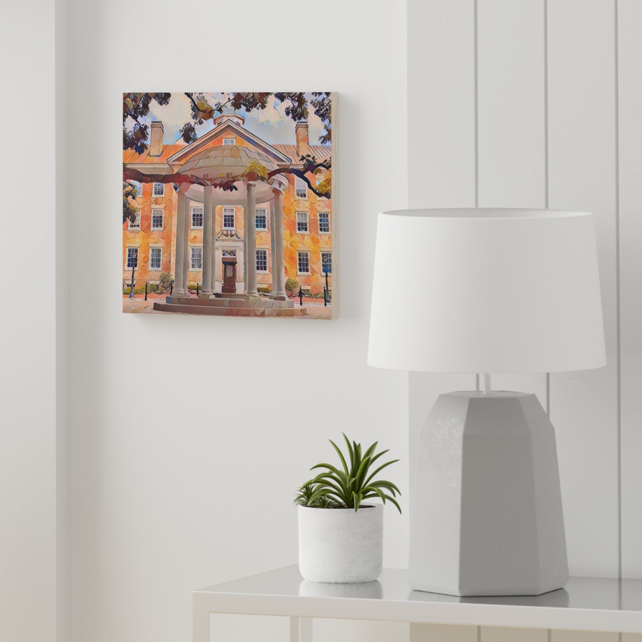 UNC Chapel Hill Tar Heels Old Well Wood Canvas - Etsy