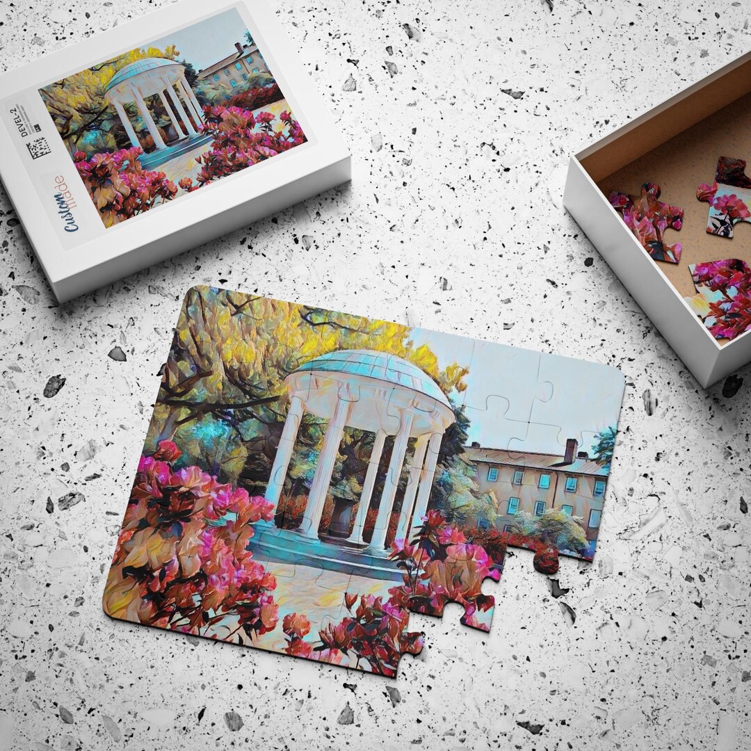 UNC Chapel Hill Tar Heels Old Well Puzzle, 30-piece - Etsy