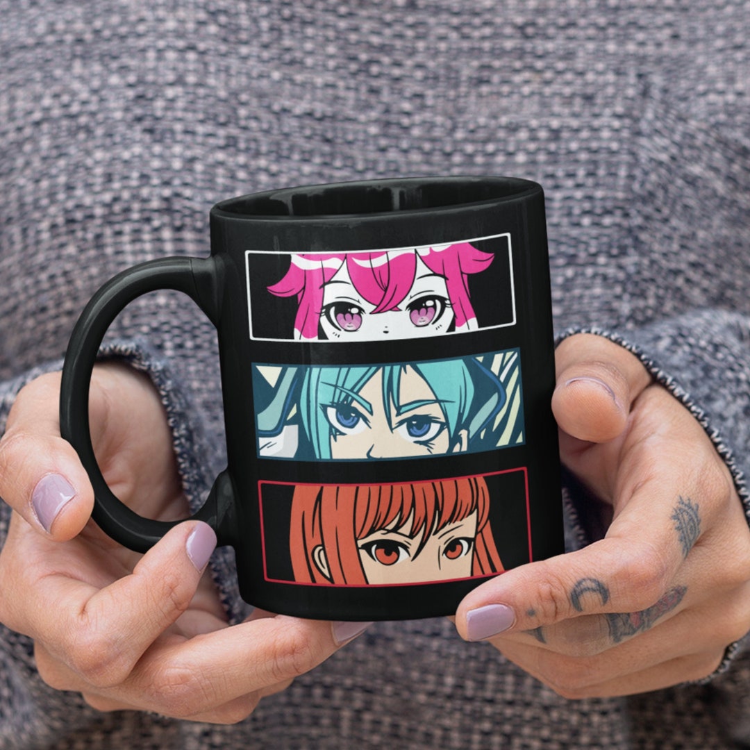 Anime Eyes Mug Cute Anime Mugs, Anime Coffee Cups, Anime Fan Gifts ...