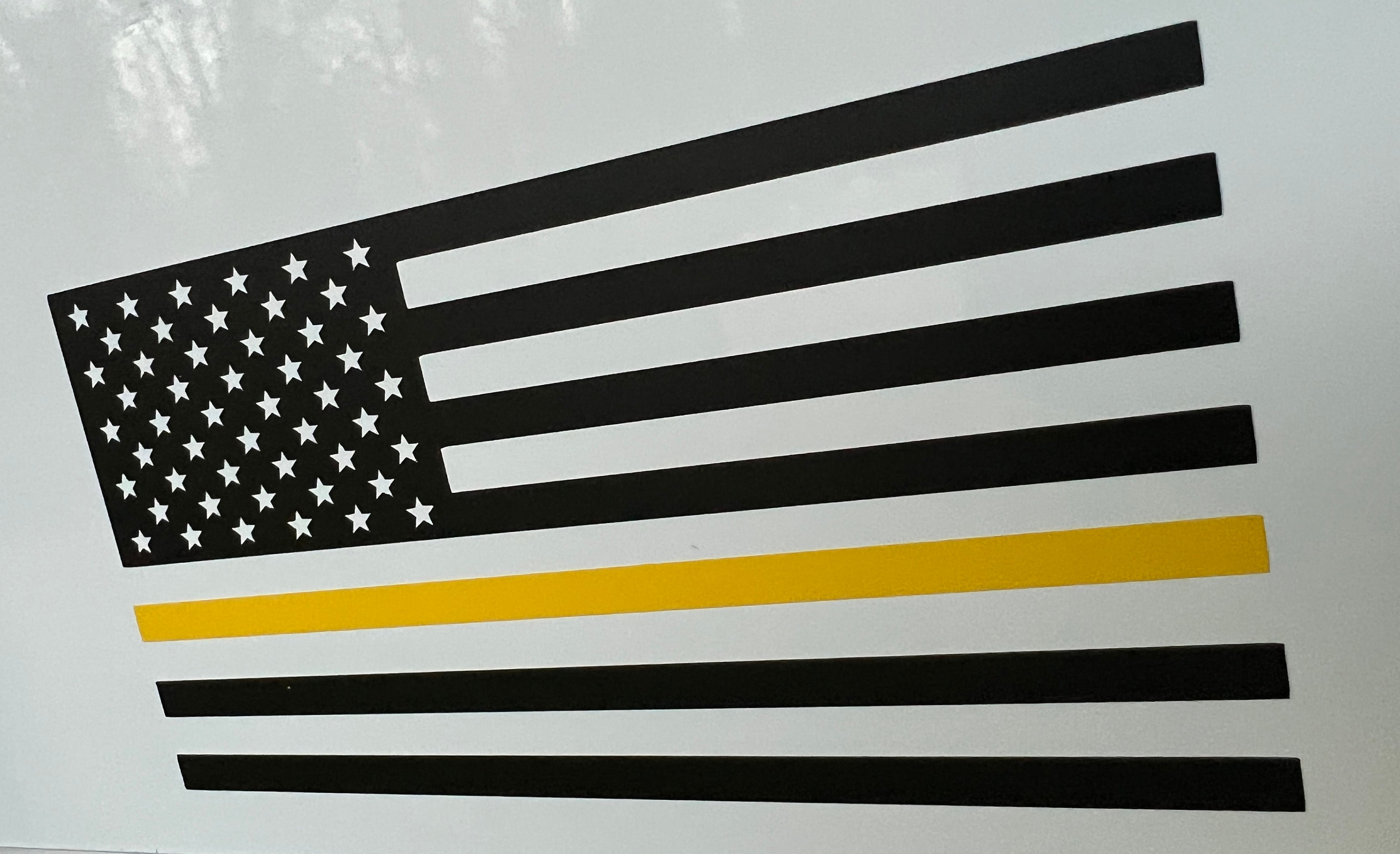 Thin Gold Line American Flag - Etsy