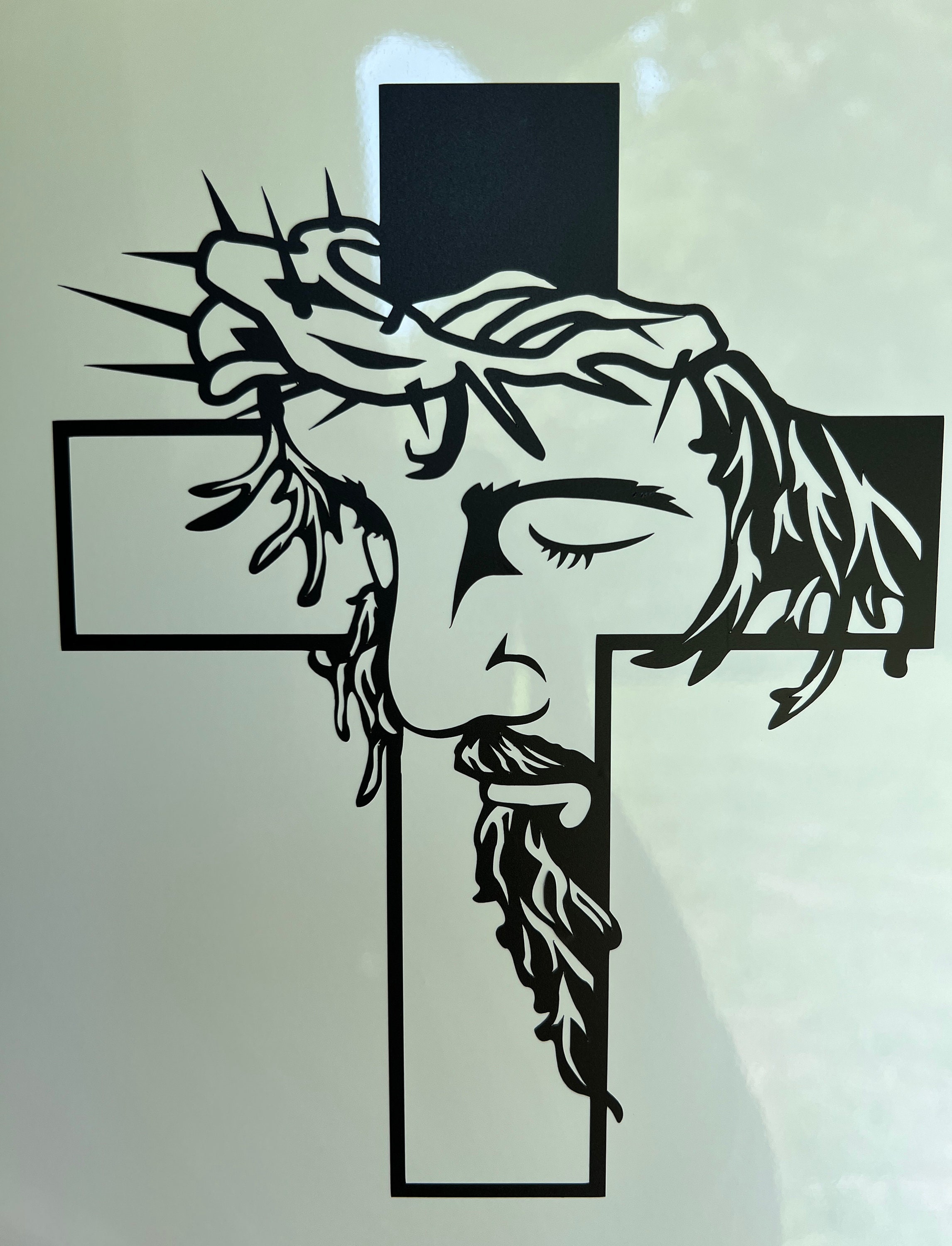 Jesus Christ Cross Decal - Etsy