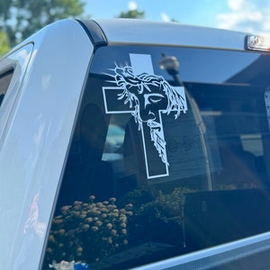 Jesus Christ Cross Decal - Etsy
