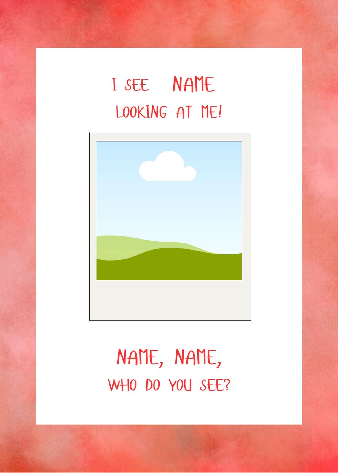 Brown Bear Classroom Book Template: DIY Canva Layout (digital Download ...