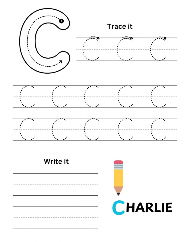 Custom Name Tracing Sheet | Handwriting Practice | Busy Book ...