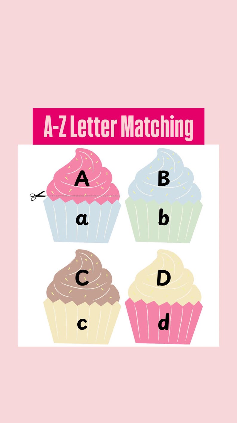 Letter Matching Worksheet: A-Z Uppercase and Lowercase (digital ...