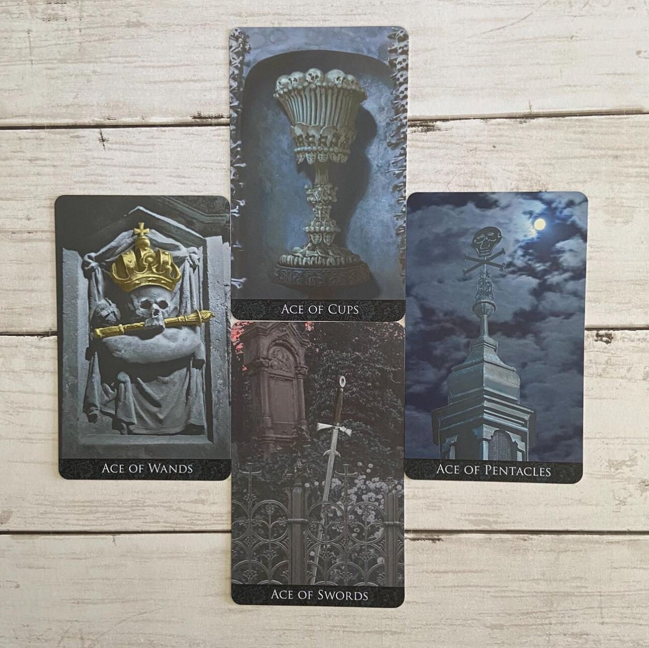 OOP the Bohemian Gothic Tarot Deck & Wooden Box and Bag Set Signed and ...