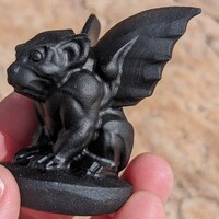 Gargoyle Wooden Statue, Small Gothic Imp, Gargoyle Finial Bed Post ...