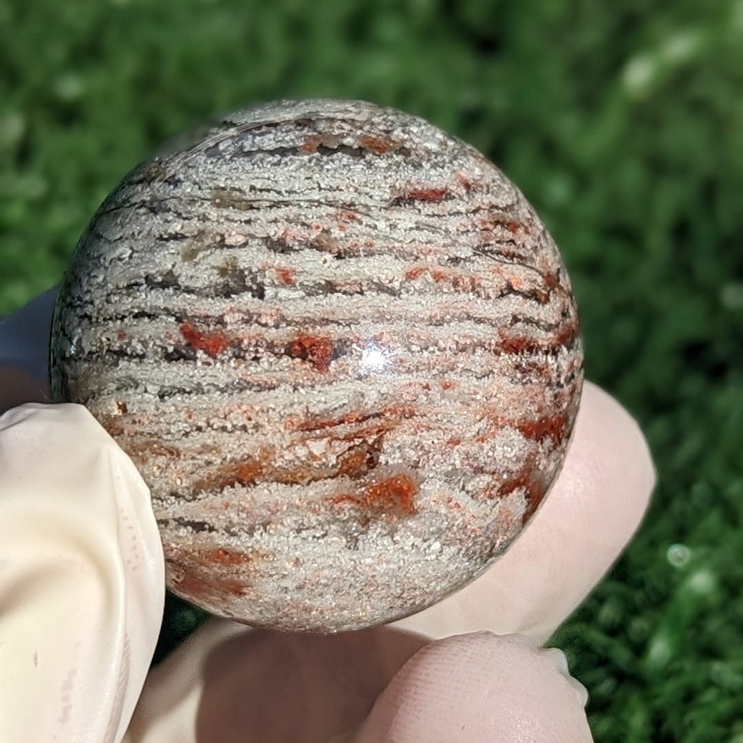 Thousand Layer Garden Quartz Sphere 36mm , Quartz Thousand Layer ...