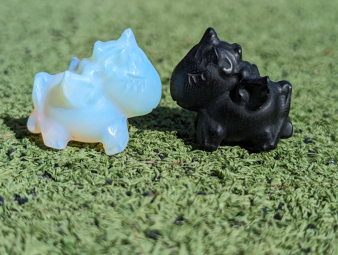 Crystal Unicorn Mini Carving. Fat Unicorn Obsidian or Opalite, Very ...