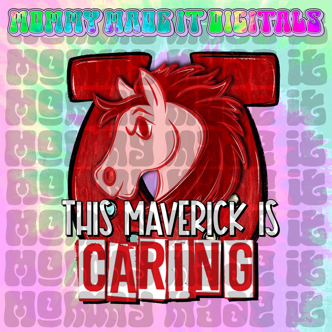 Red Caring House Colors PNG: Maverick Horse Shoe Design (digital ...