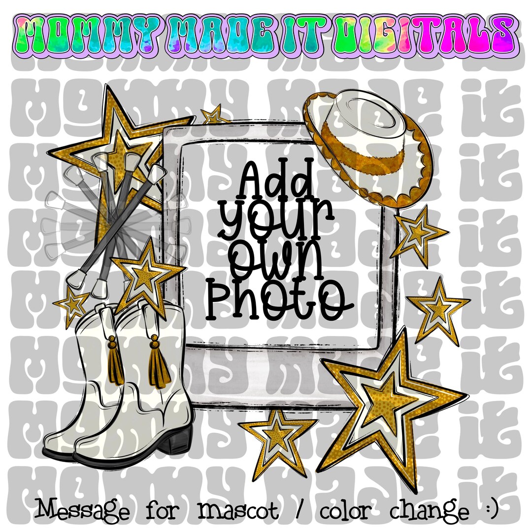 Color Guard PNG: Gold Majorette Drill Team Design (digital Download ...