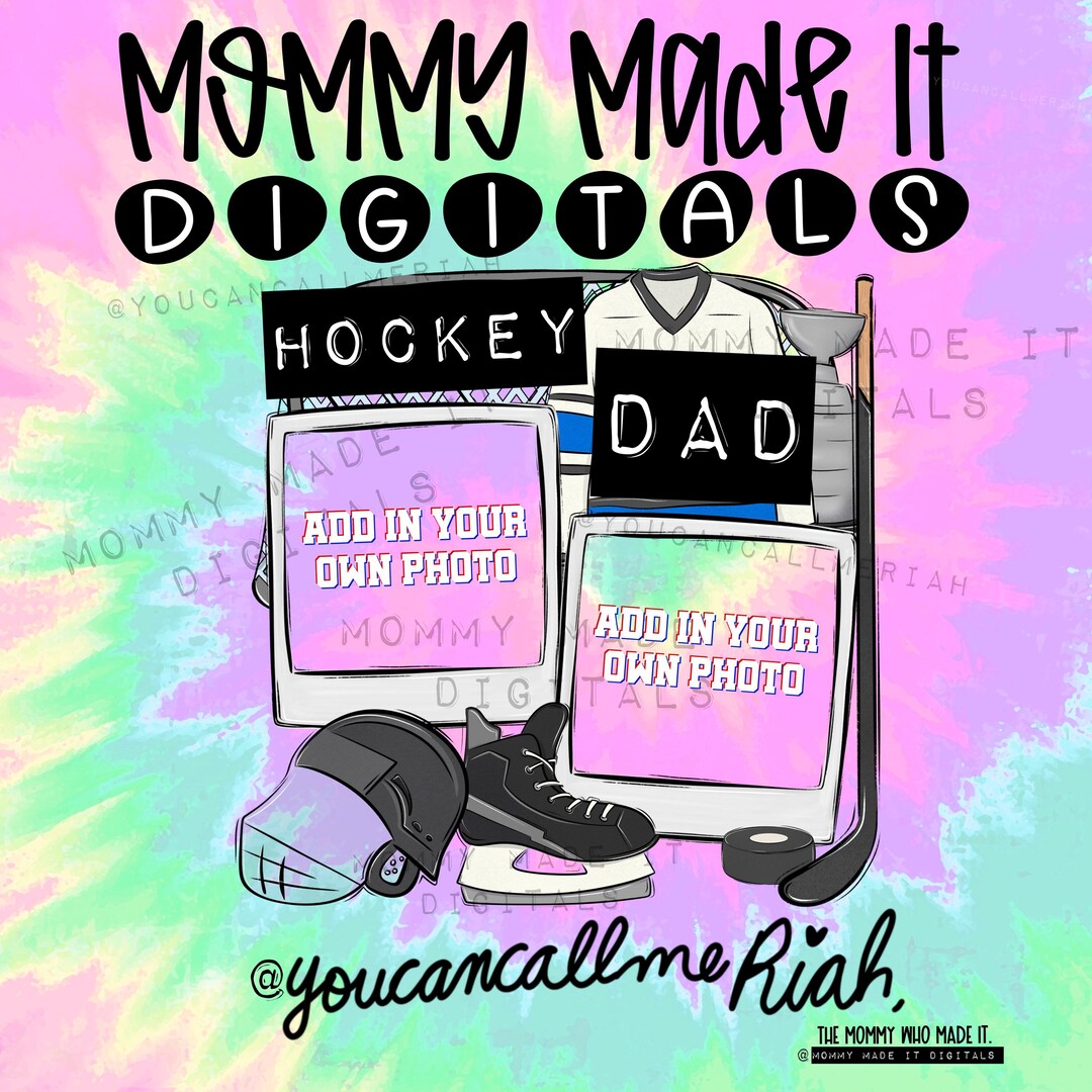 Hockey Dad Photo Frame PNG: Sport Design Photo Design (digital Download ...