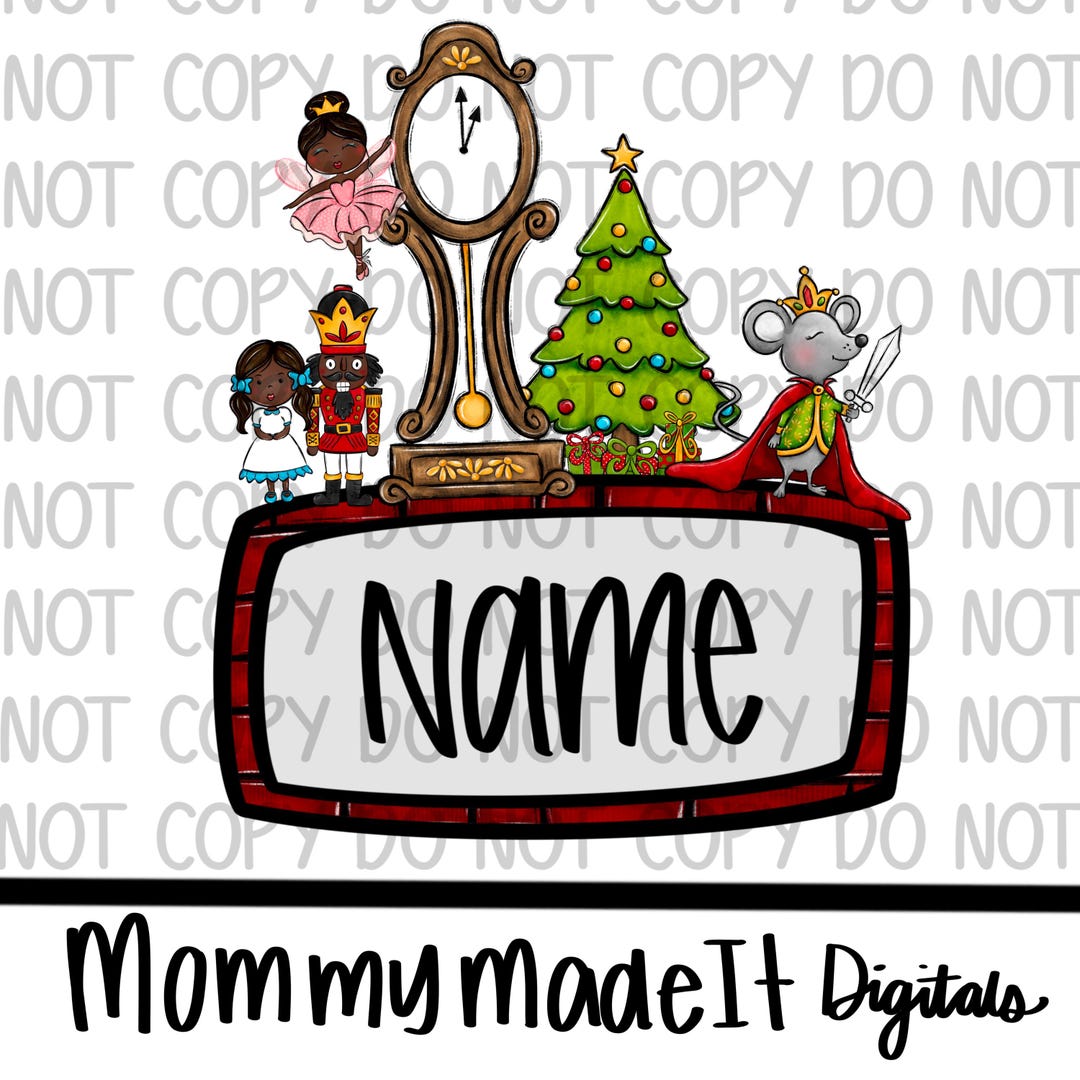 Christmas Name Plate PNG: Nutcracker, Mouse King (digital Download) - Etsy