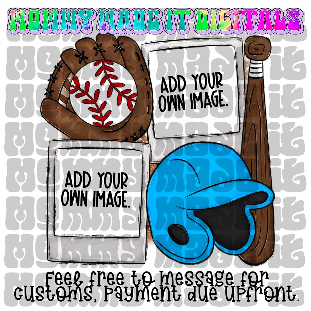 Baseball Photo Frame PNG: Ballpark Spiritwear Design (digital Download ...