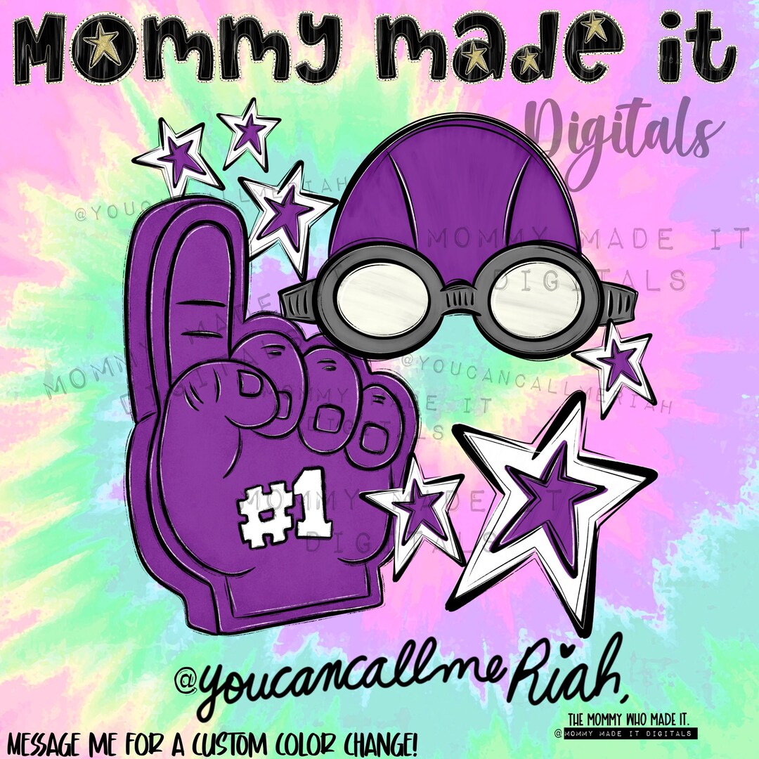 Purple Swim Team Spiritweatr Digital Design Download Personalized Swim ...