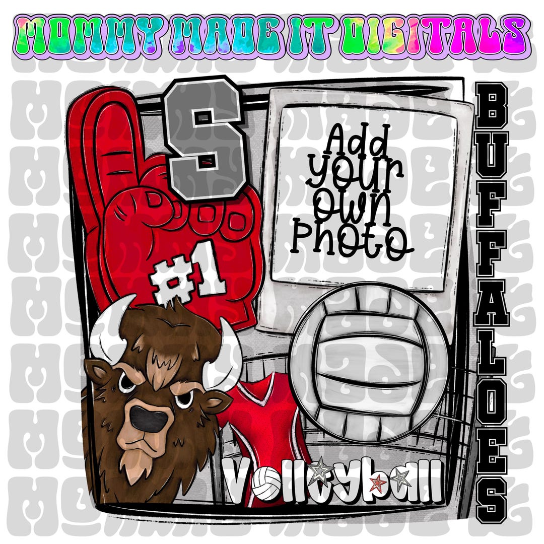 Red Mascot PNG - Buffs Buffaloes Mascot DESIGN - Volleyball Digital ...