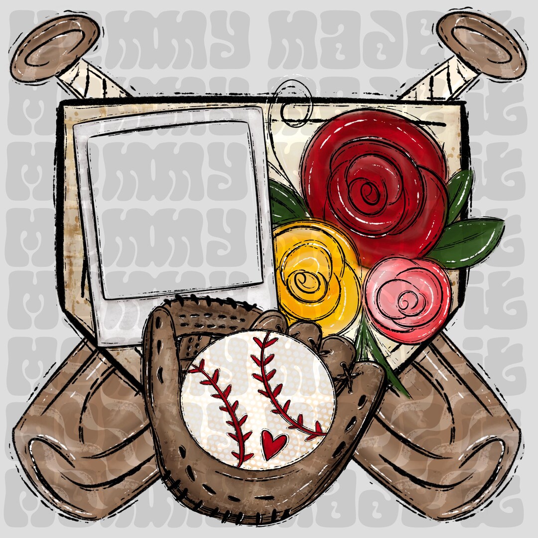Baseball Polaroid Frame PNG – Ballpark Spiritwear, Canva Template ...