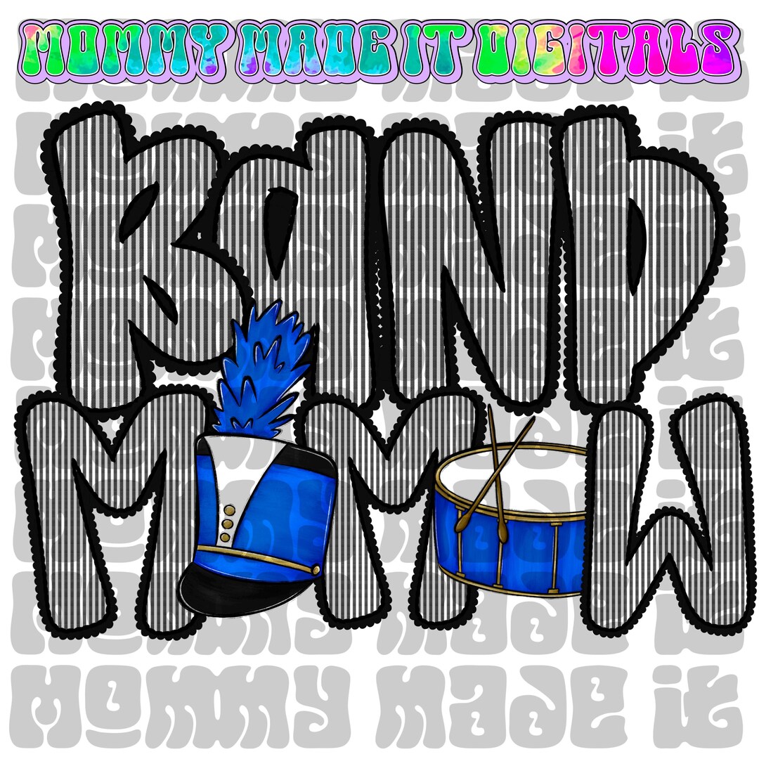 Blue Band Mamaw | Digital Design PNG Sports Spirit Wear School Colors ...
