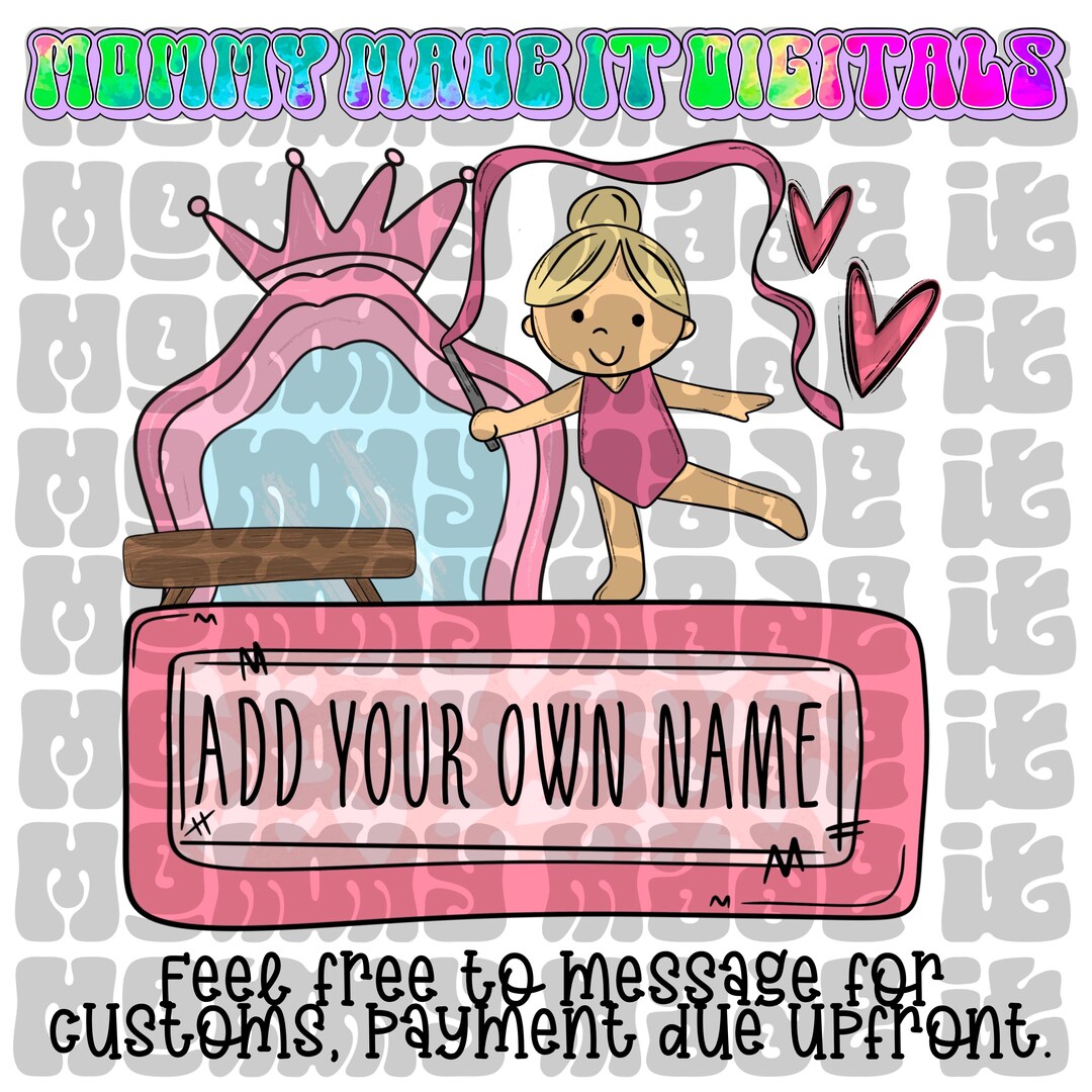 Gymnastics Mascot PNG: Digital Design for Sublimation, Stickers - Etsy