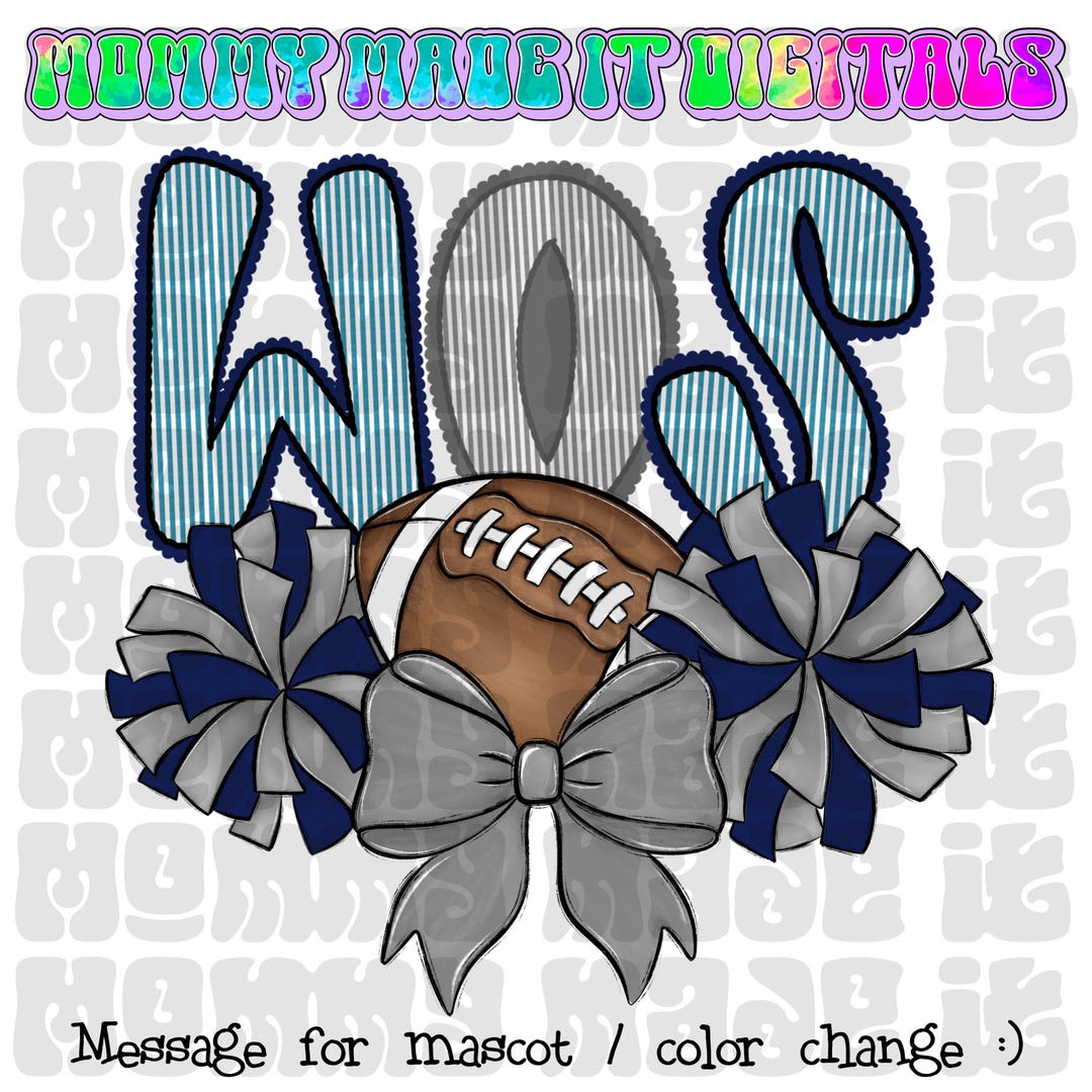 Custom - Football Cheer - Football Digital PNG - Sports Digital Design ...