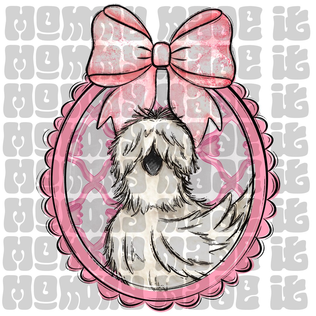 Cute Chicken Coquette Bow Digital Design | Cute Digital Design | Preppy ...