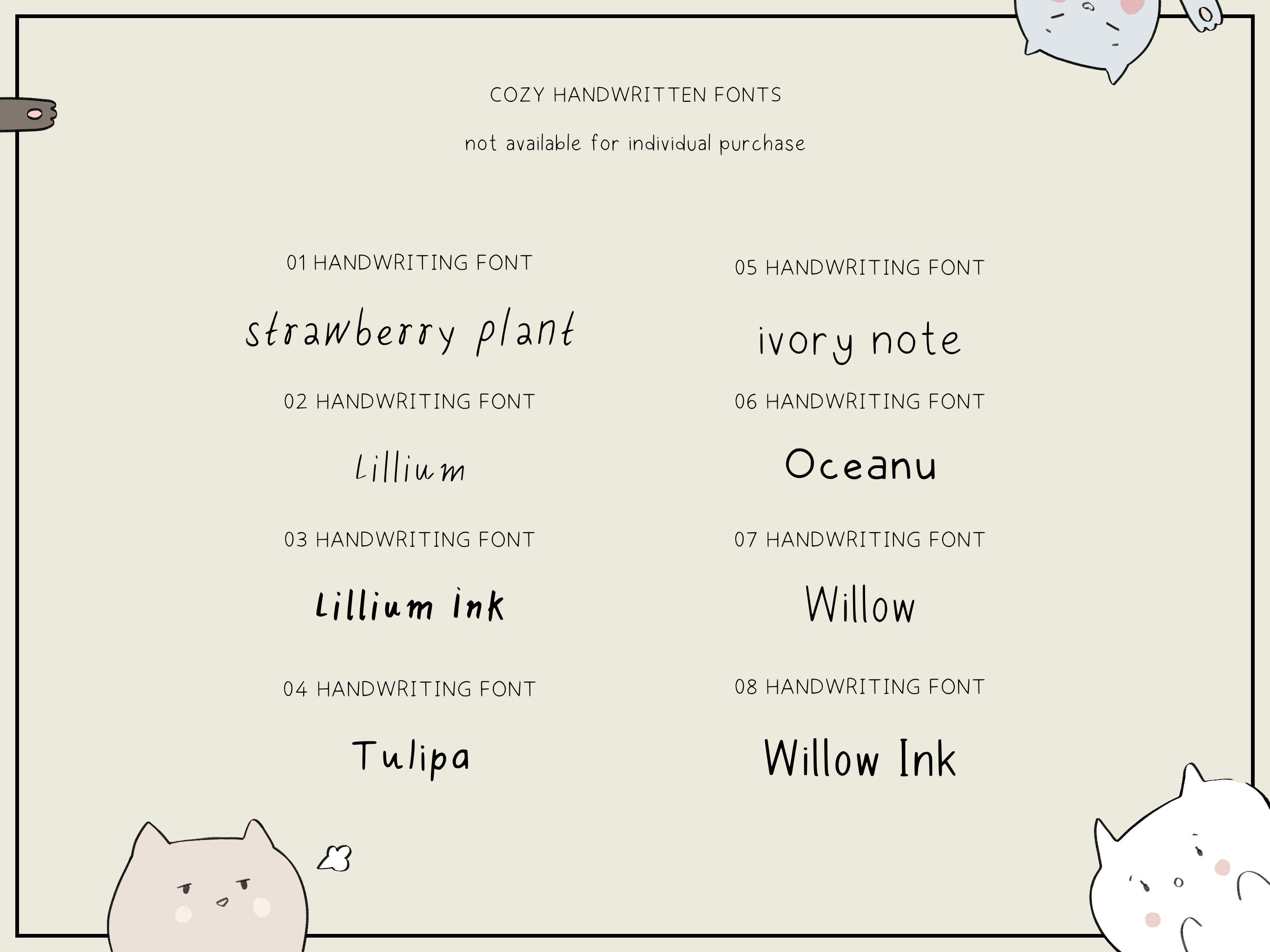 Cozy Handwritten Font Bundle Handwriting Fonts Handwritten - Etsy