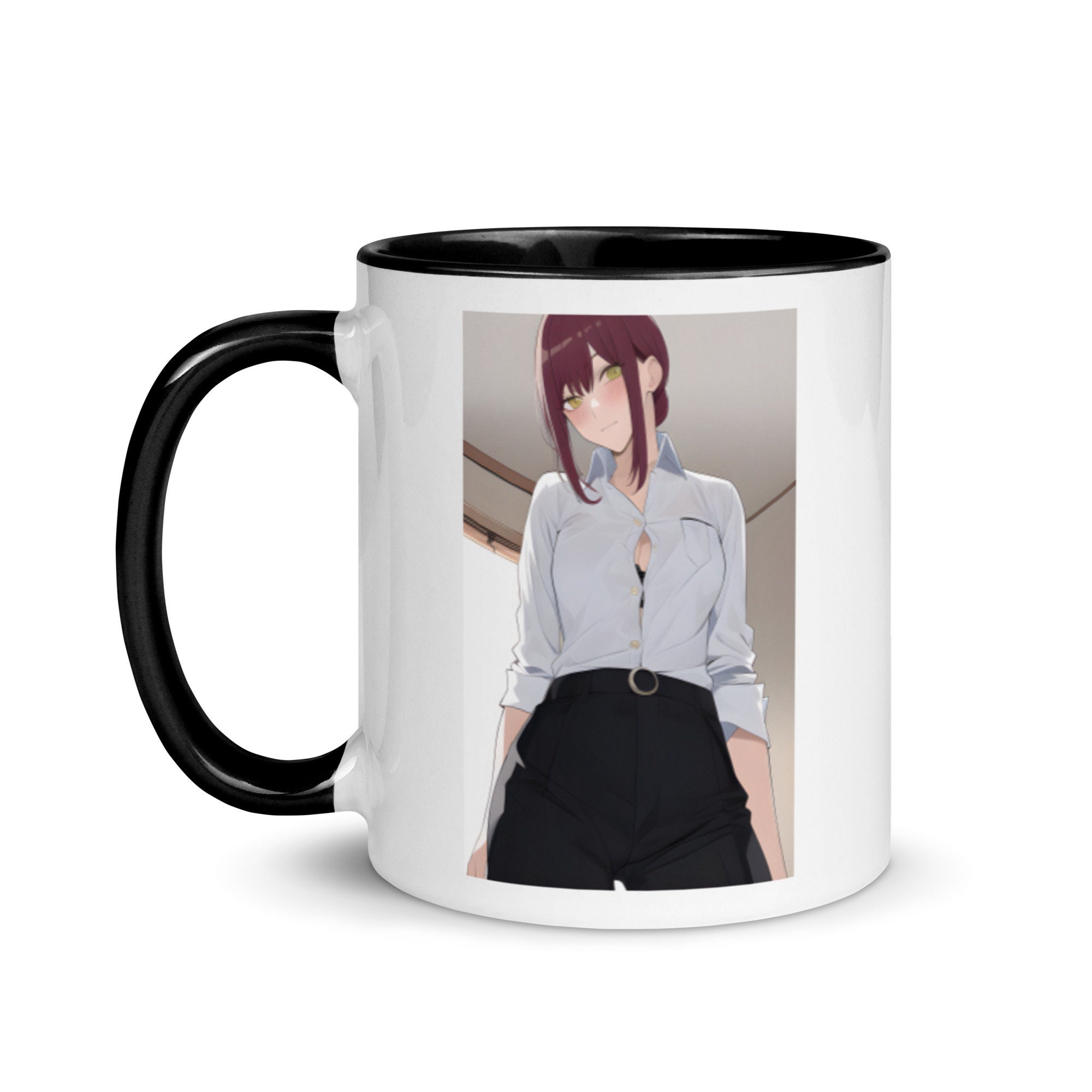 Coffee With Makima Mug Anime Art Work Work-ecchi Outfits - Etsy