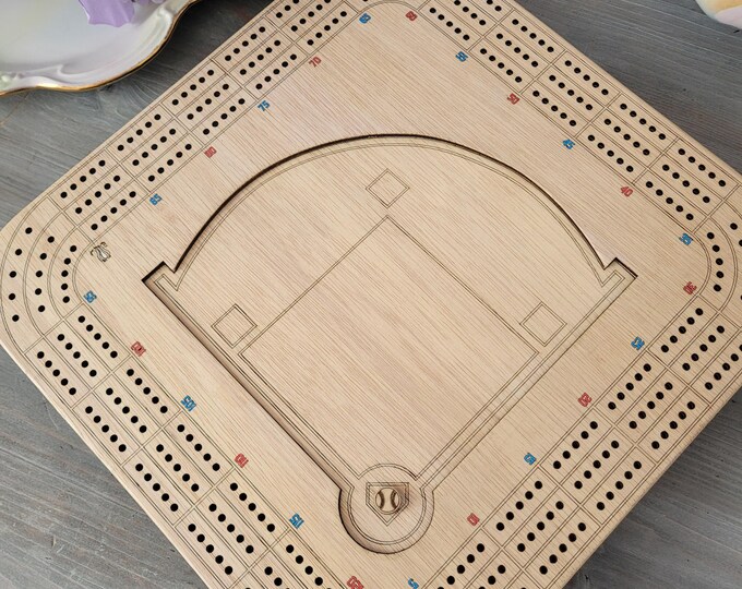 Baseball Cribbage Board - Etsy