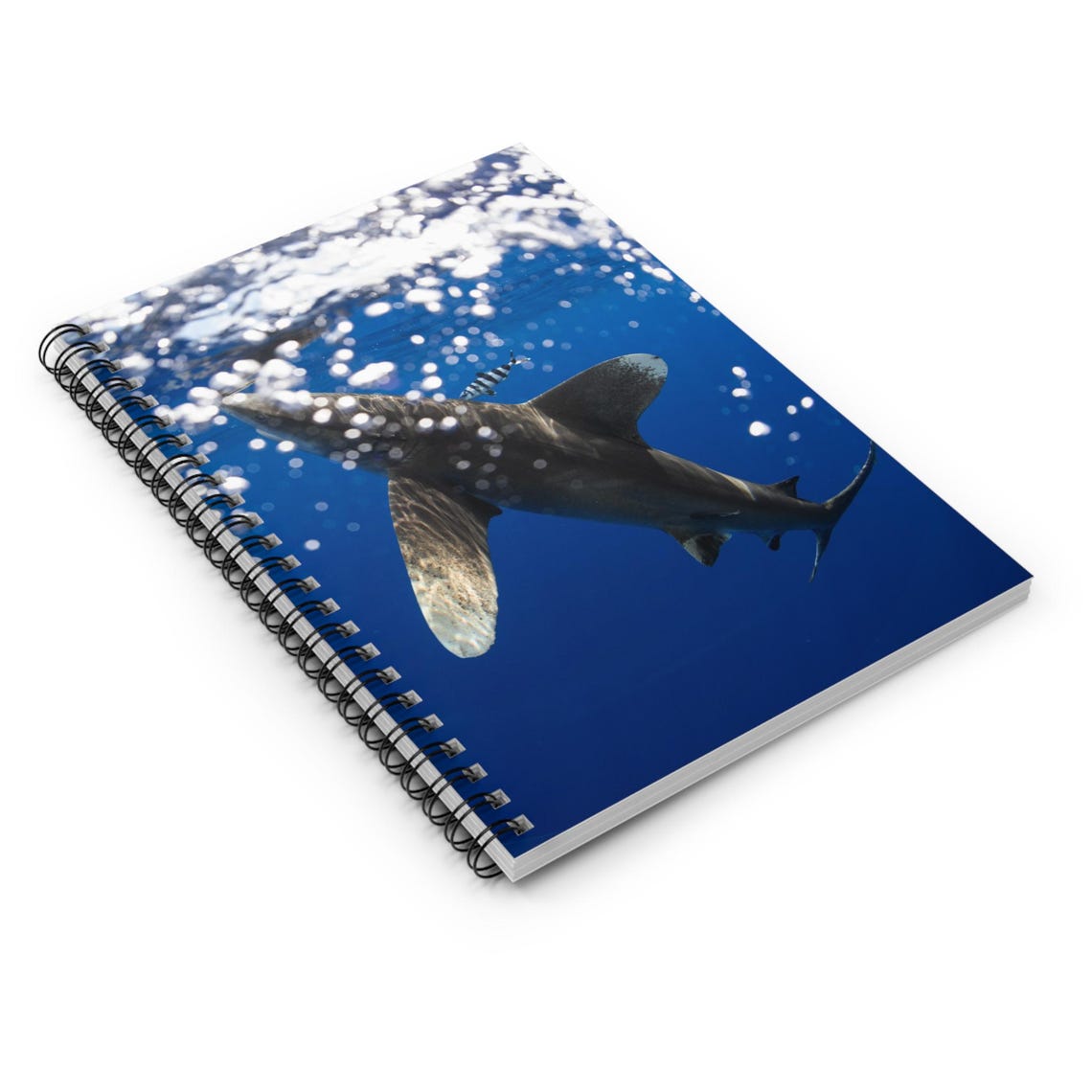 Shark Print Spiral Notebook - Ruled Line - Etsy
