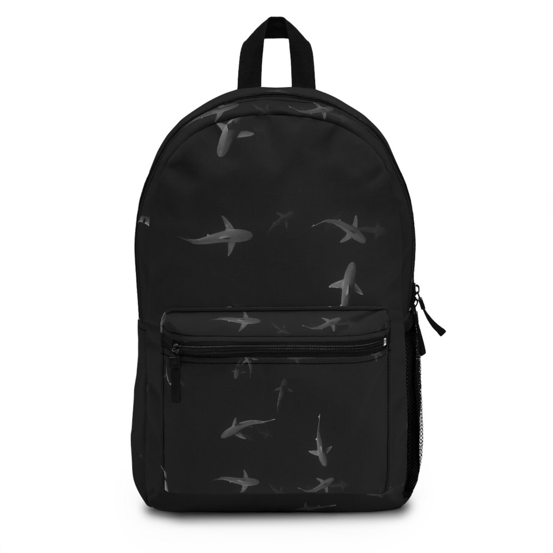 Shark Print Backpack - Etsy