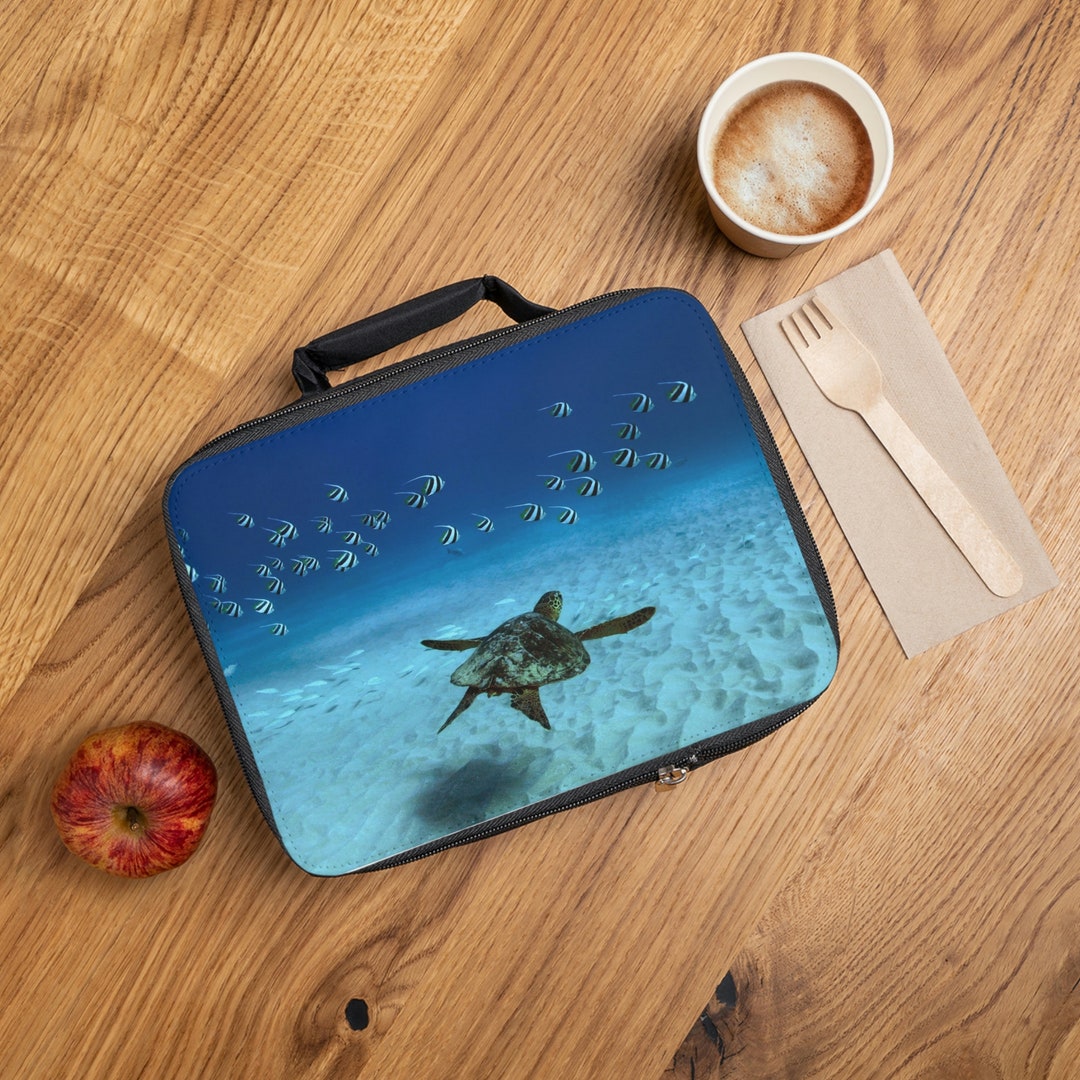 Sea Turtle Print Lunch Bag - Etsy