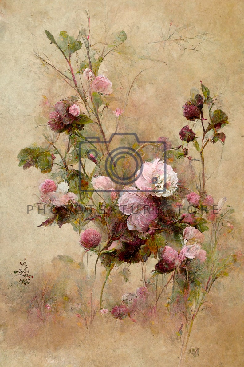 Fine Art Textures, Floral Overlay, Photoshop Overlays, Floral Layer ...