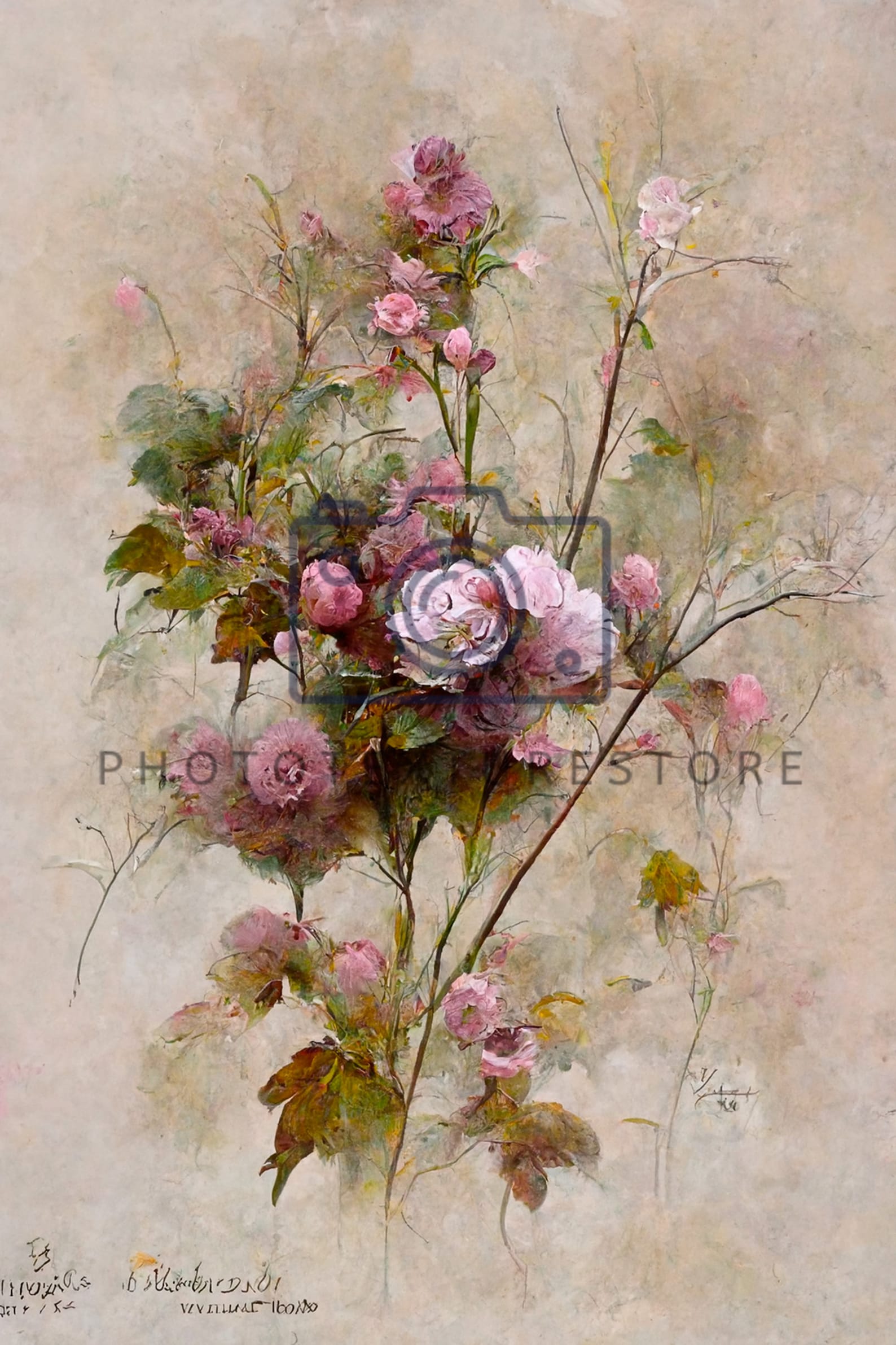 Fine Art Textures Floral Overlay Photoshop Overlays Floral - Etsy