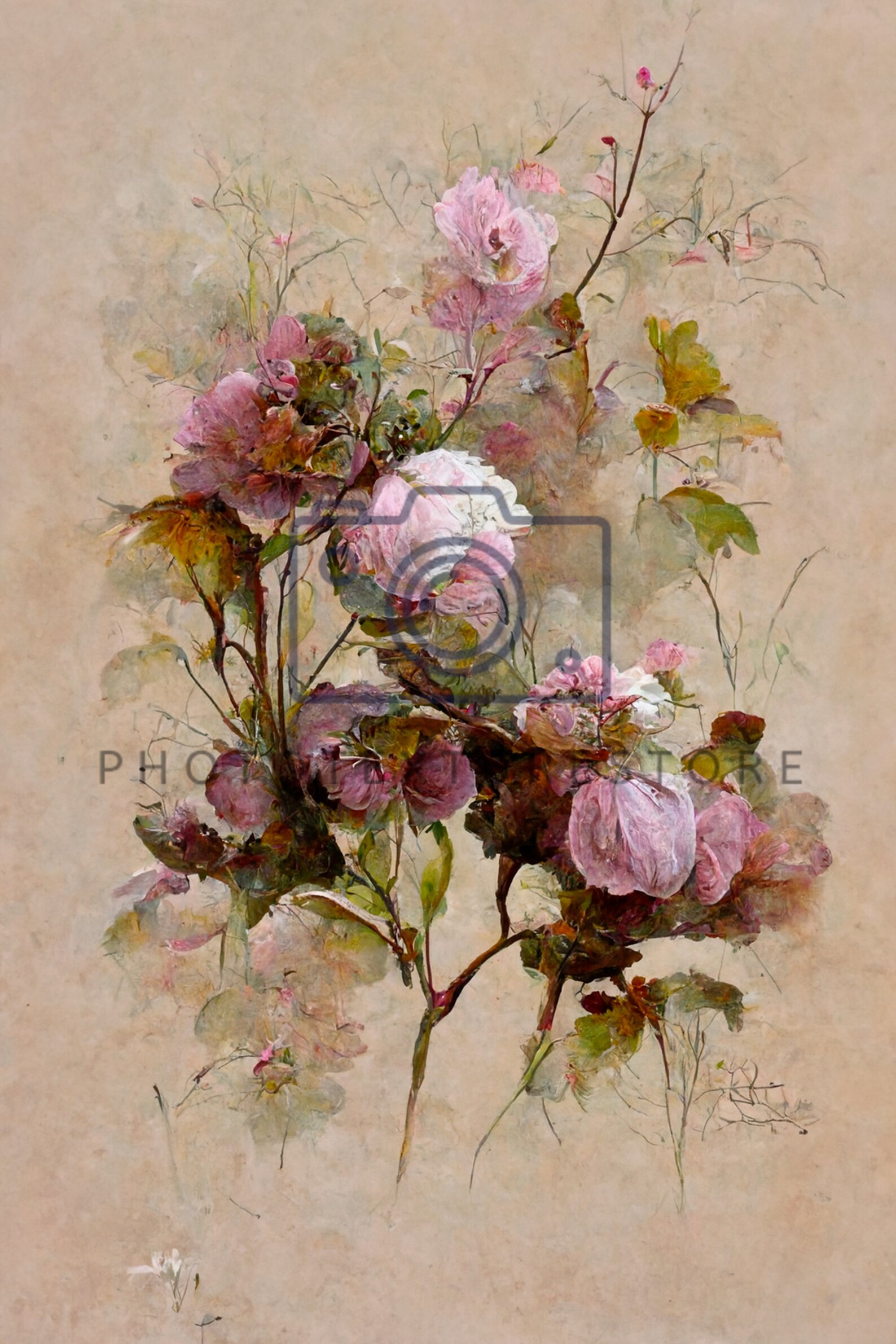 Fine Art Textures Floral Overlay Photoshop Overlays Floral - Etsy