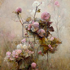 Fine Art Textures, Floral Overlay, Photoshop Overlays, Floral Layer ...