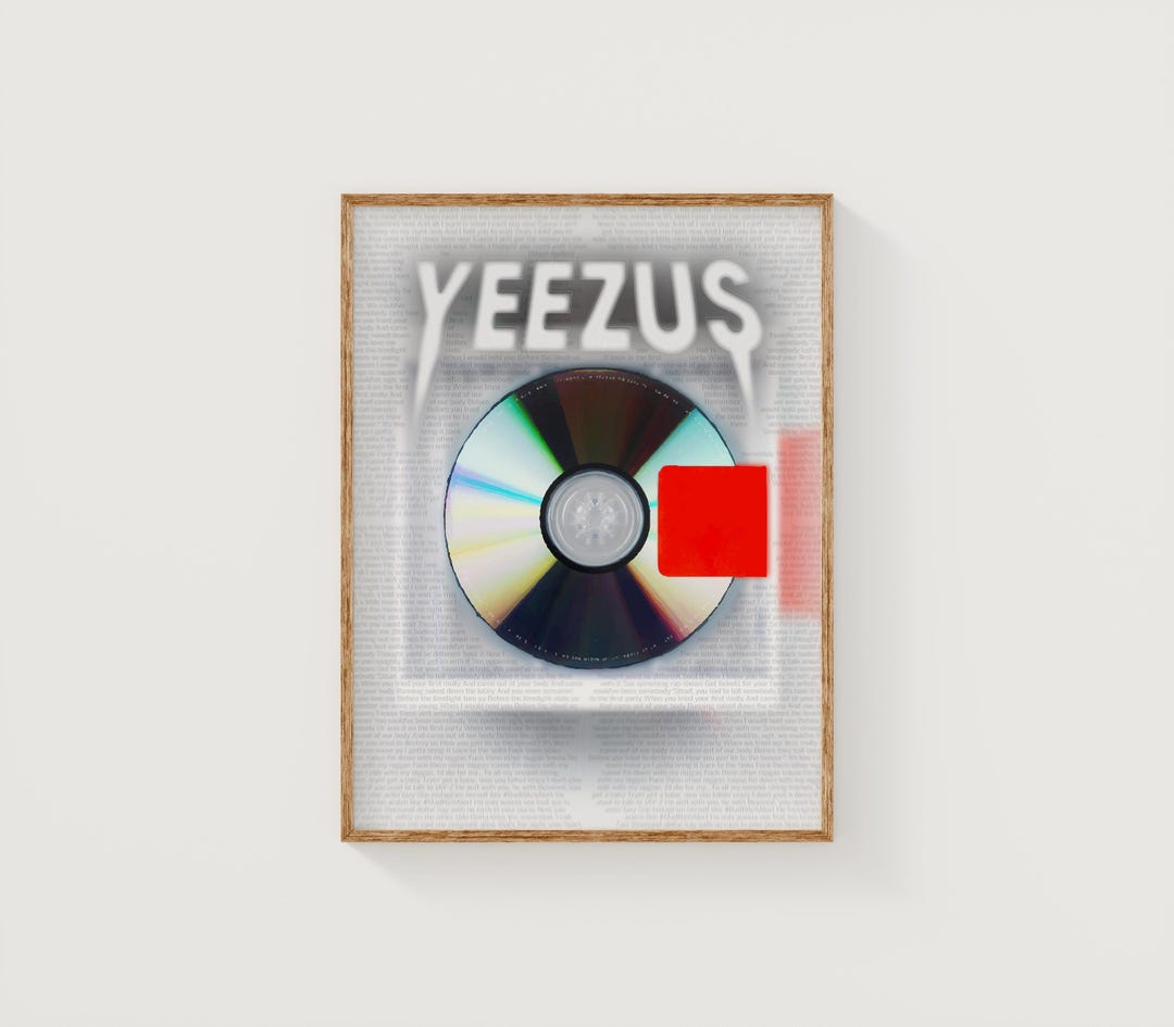 Yeezus | Kanye West | Digital Wall Art, Album Poster | Instant Download - Etsy