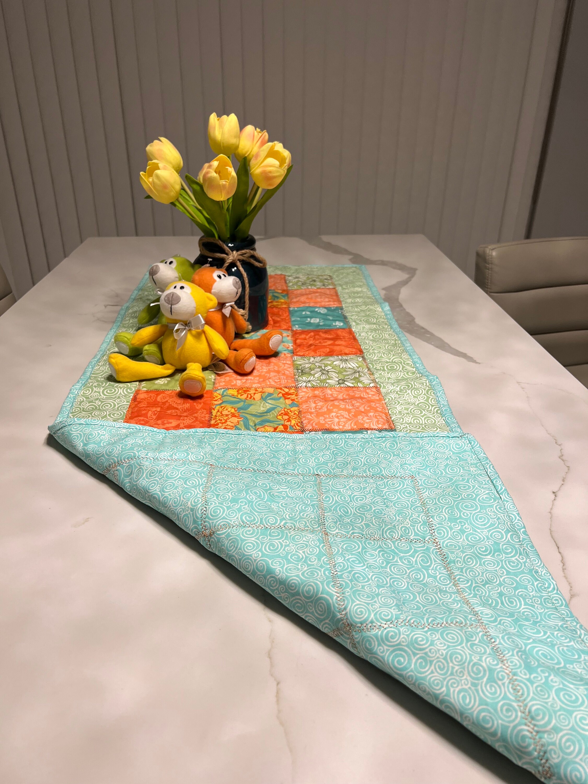 Quilted Handmade Table Runner. - Etsy