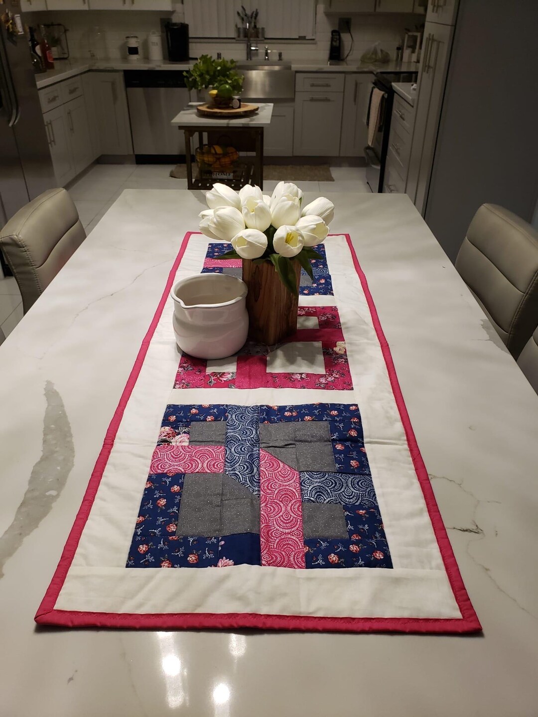 Beautiful Handmade Quilted Table Runner - Etsy